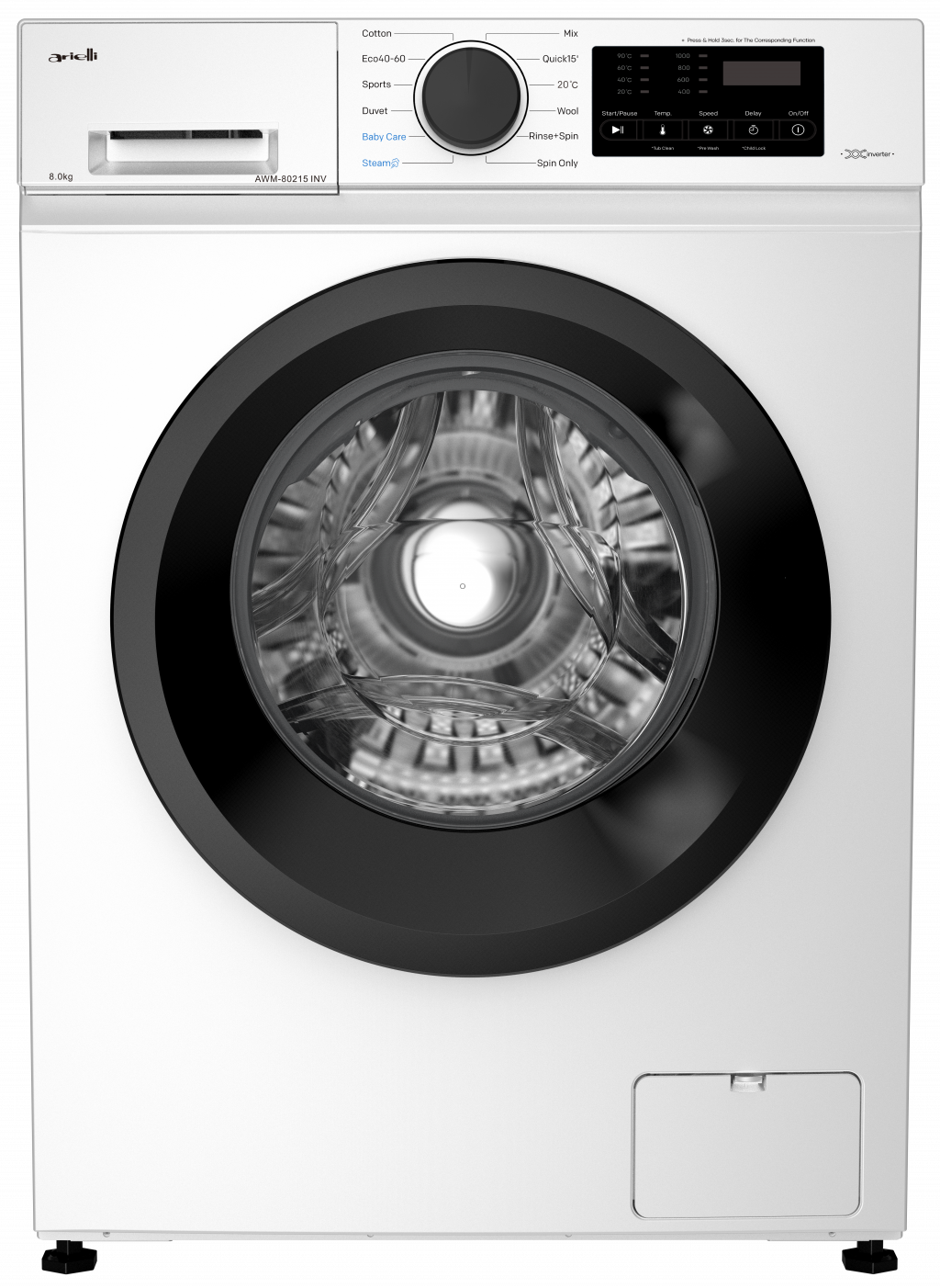 Washing machine ARIELLI AWM-80215 INV - Techmart Cyprus